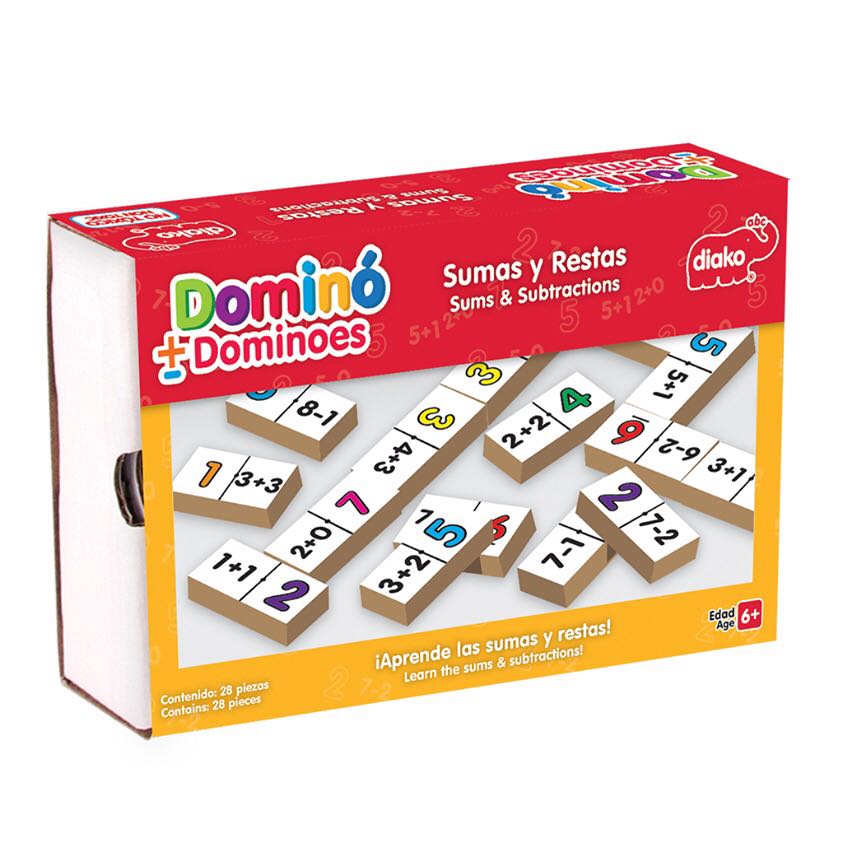 Dominó Sumas y Restas Diako 87700 - Papelería Zaragoza