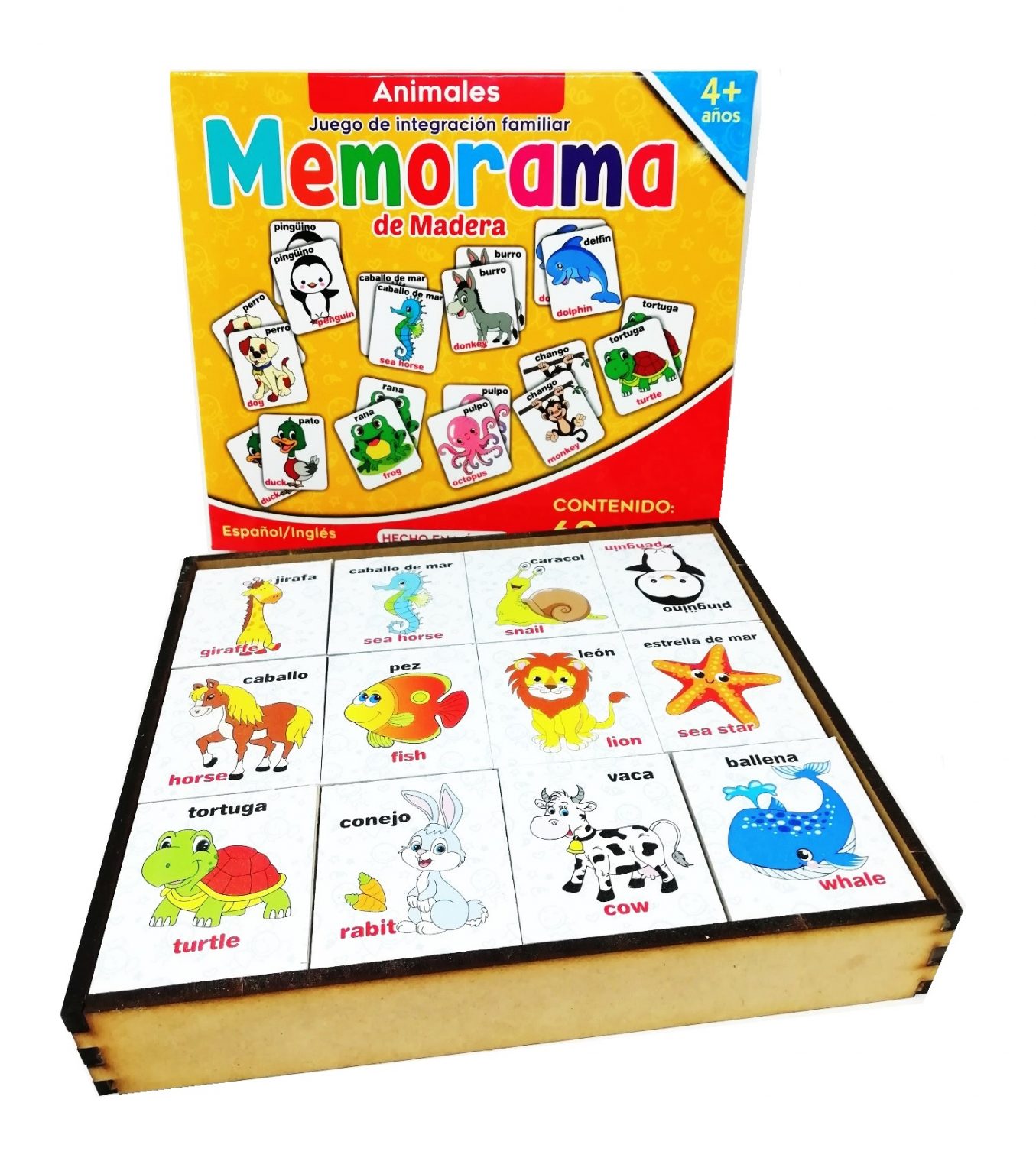 Memorama Animales de 12 Educar 10201 - Papelería Zaragoza