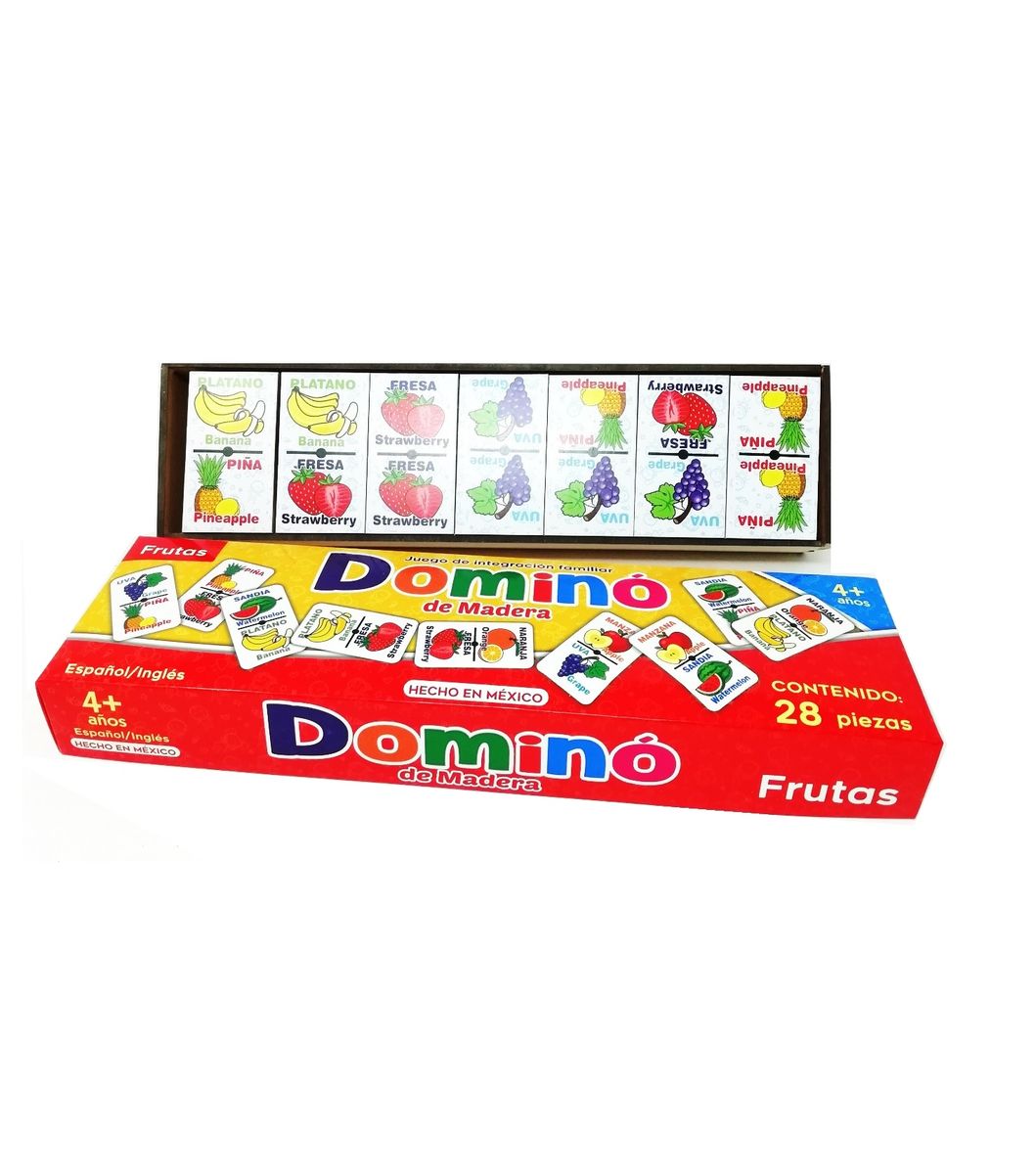 Dominó de Madera Frutas Esmeralda 168 - Papelería Zaragoza