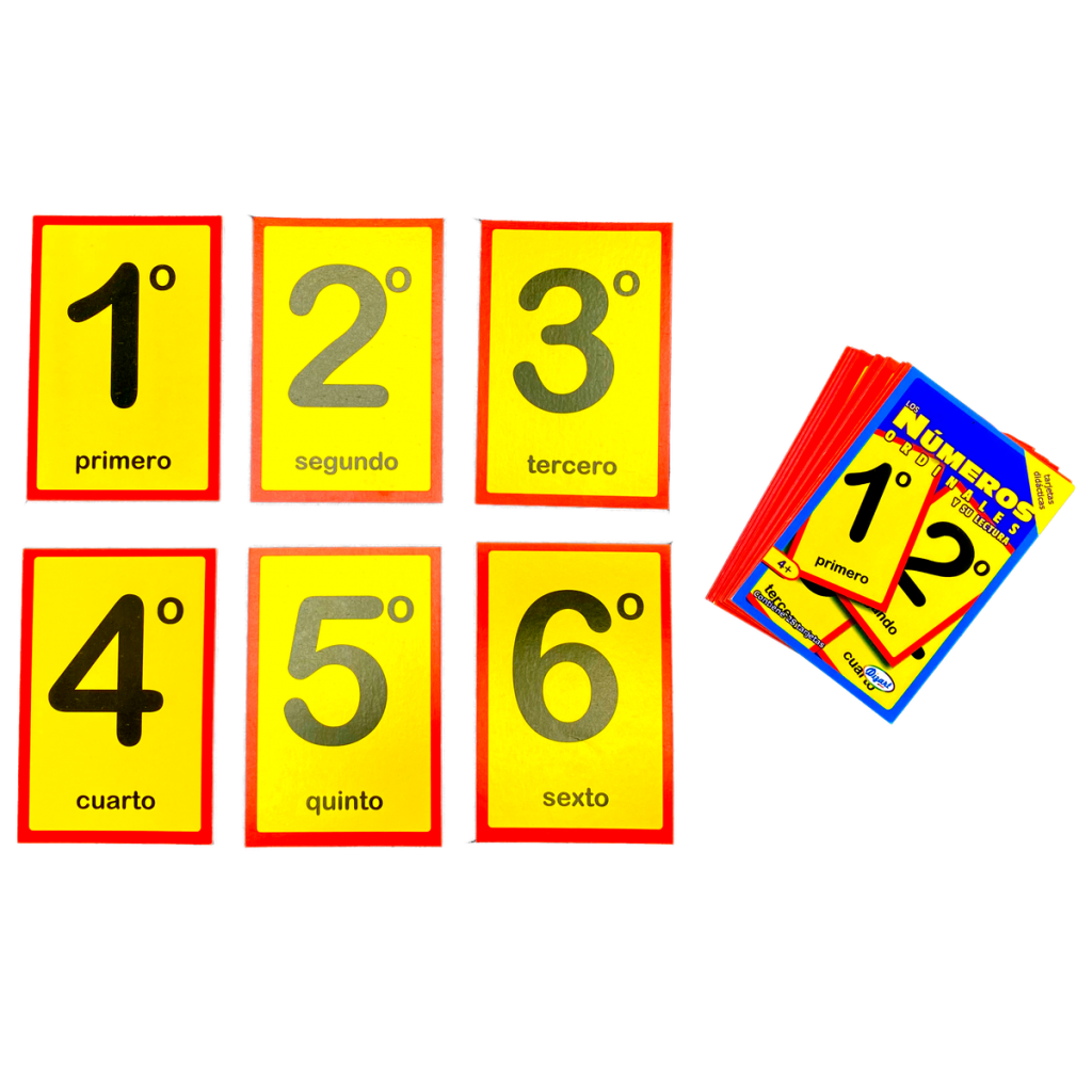 Tarjetas Didácticas Los Números Ordinales y su Lectura Diz&art 6314 ...