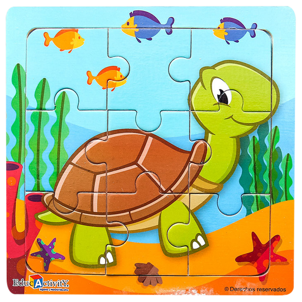 Rompecabezas de Animalitos de Madera, Tortuga, Educactivity 248 ...